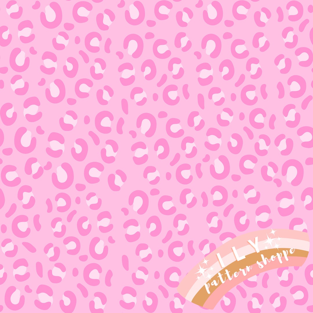 Pink Leopard Cheetah Seamless File, Fabric Seamless Design File. Retro ...