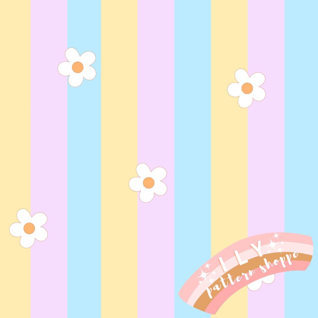 Spring Pastel Stripe Fabric Seamless File, Fabric Seamless Design File ...