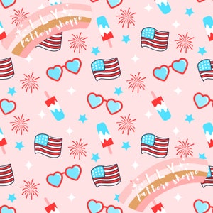 Bomb Pop Popsicle America, 4th of July Seamless File, Fabric Seamless ...