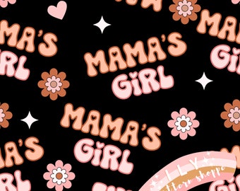 Dear Mama I Love You Seamless File, Fabric Seamless Design File ...