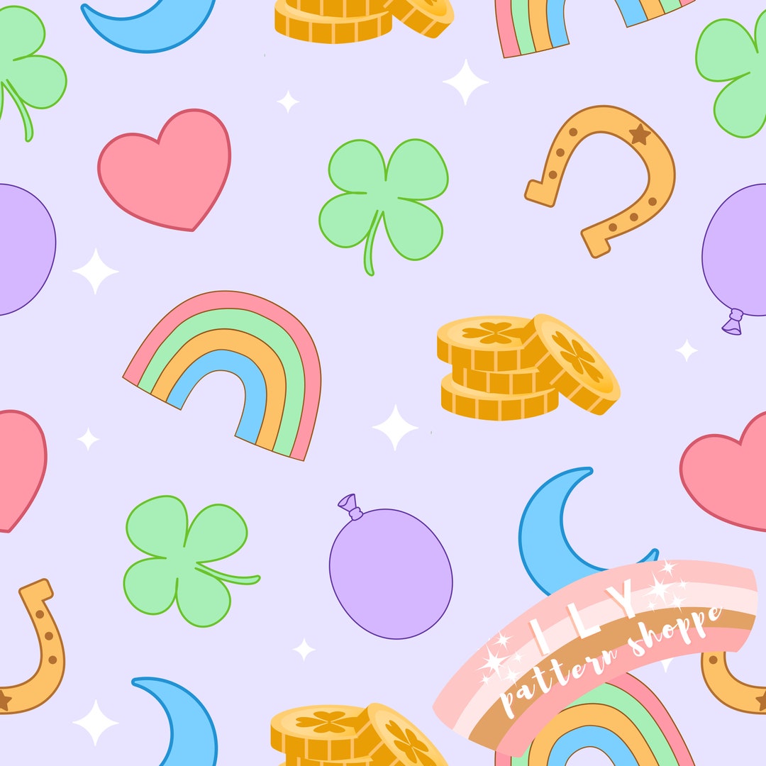 Lucky Charms St Patricks Day Fabric Seamless File, Fabric Seamless ...