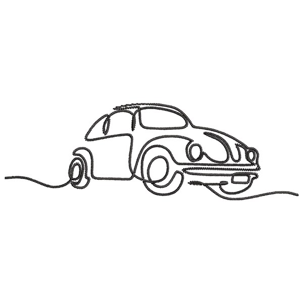 Vw Beetle Embroidery - Etsy