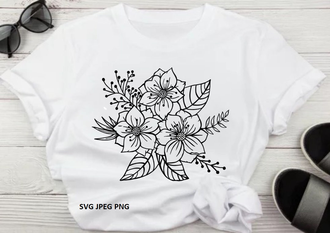 Flowers SVG, Wild Flowers, T Shirt Design, Bag Design, Gift - Etsy