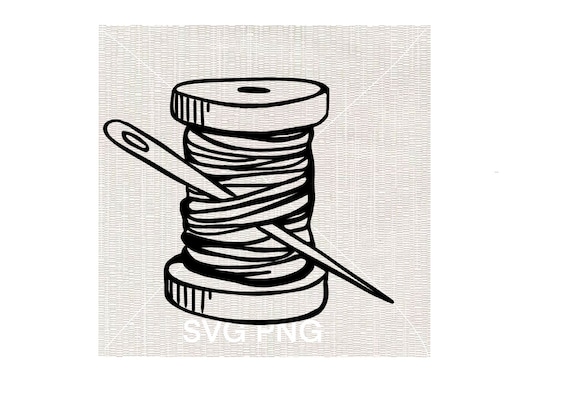 Sewing SVG File Spool of Thread Svg File Line Drawing - Etsy Australia