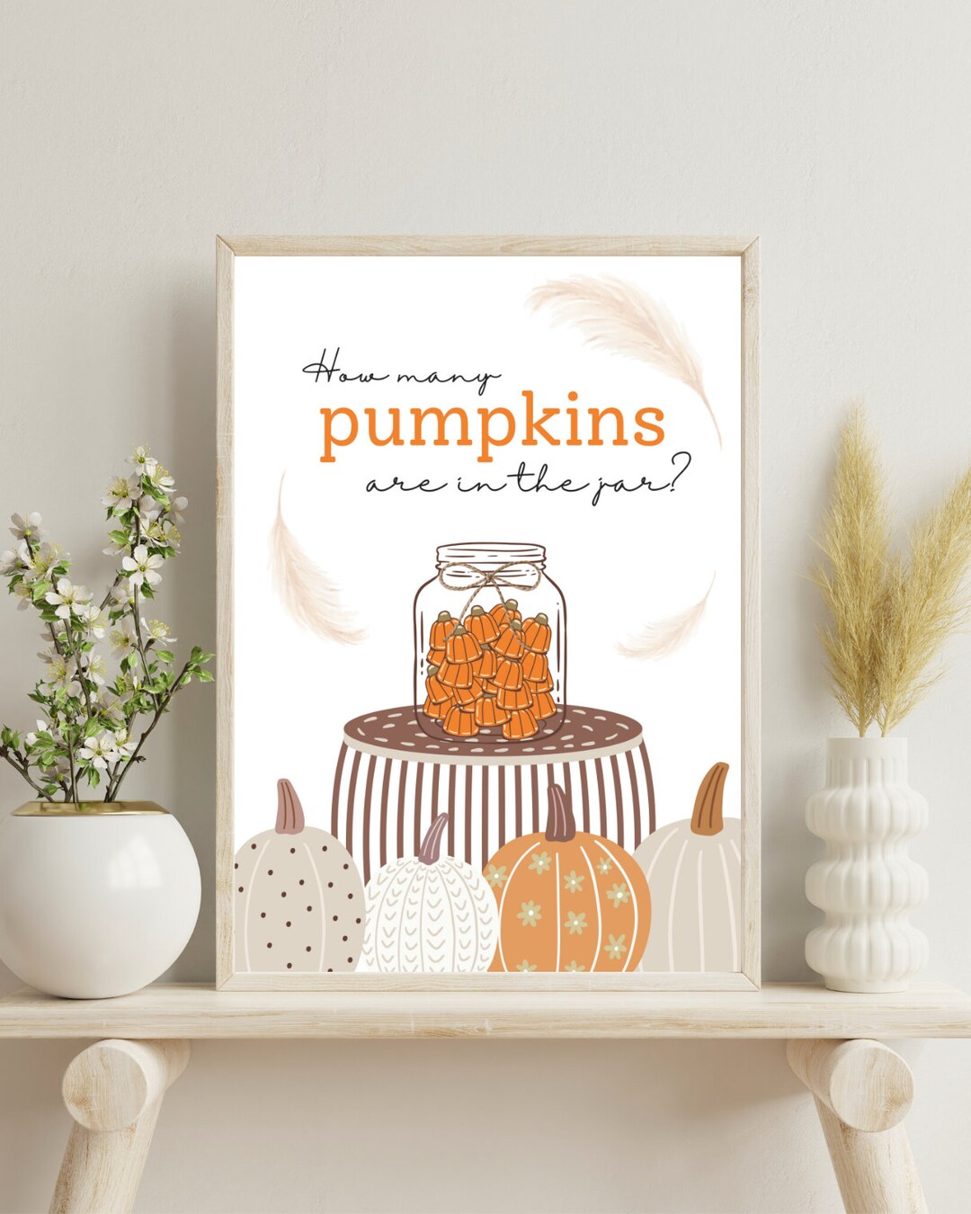 Fall Guessing Game: How Many Pumpkins - Printable Party Game (PDF ...