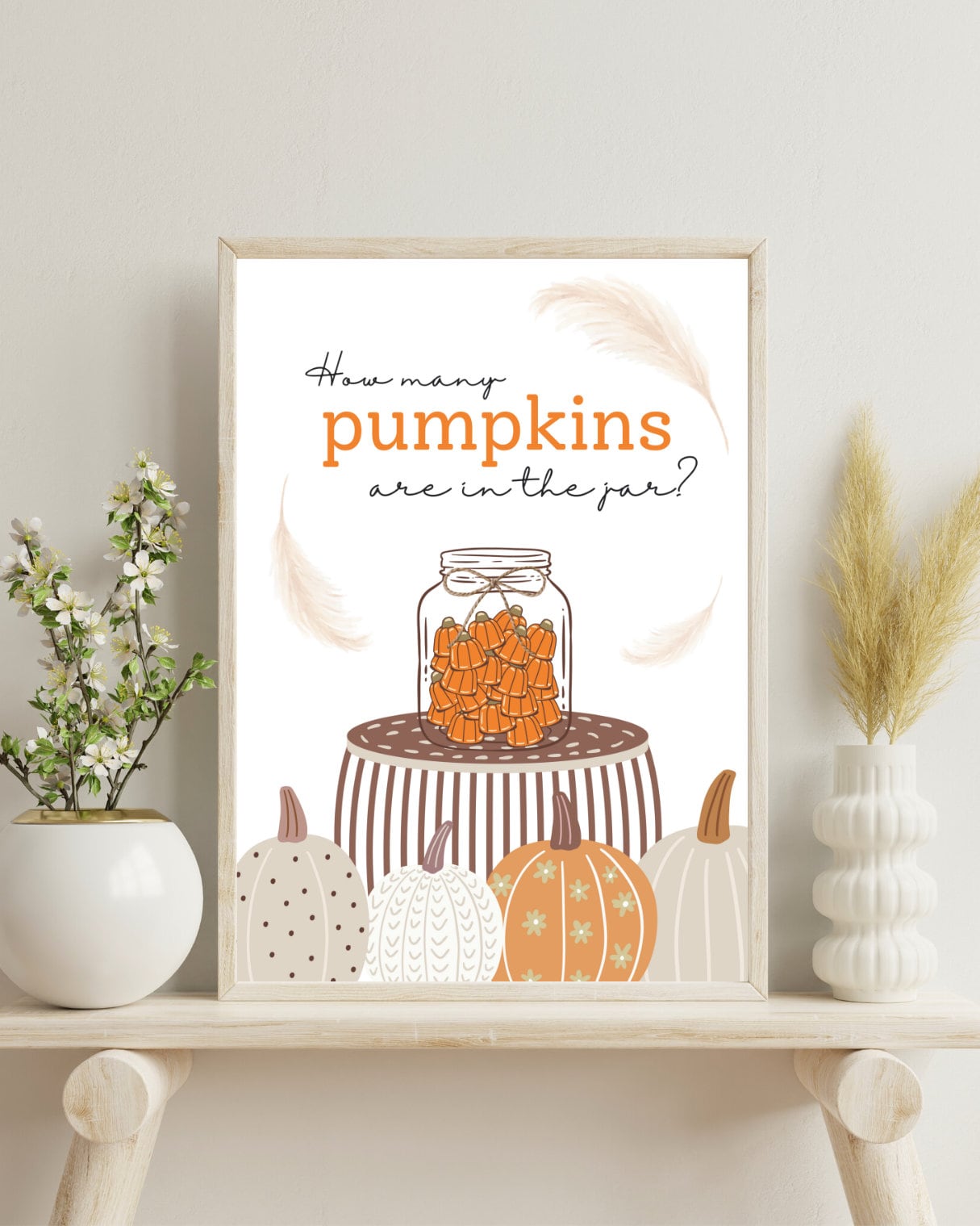 Fall Guessing Game: How Many Pumpkins - Printable Party Game (PDF ...