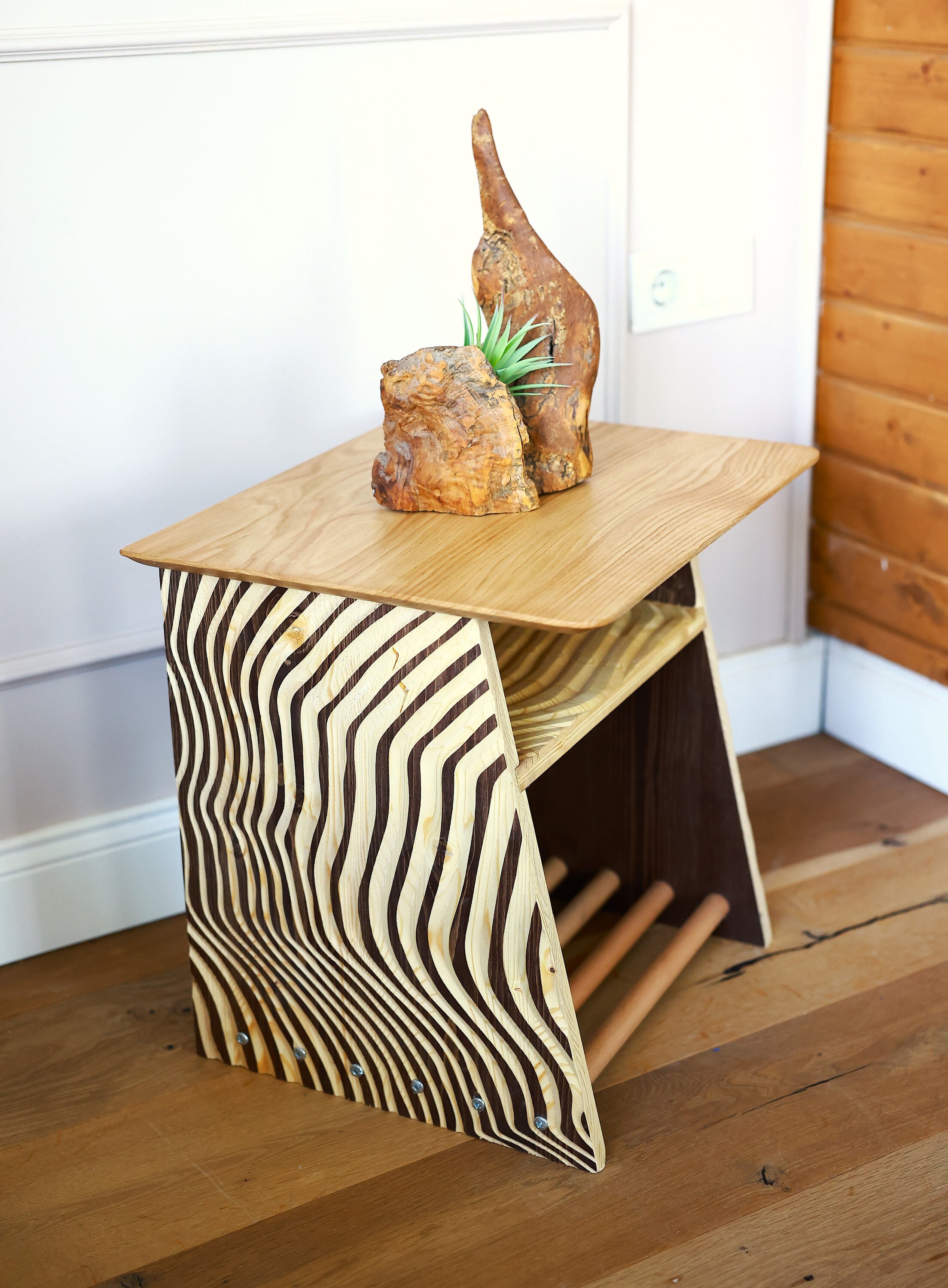 Wooden Portable Bedside Table Wooden Nightstand Modern Bedside Table - Etsy