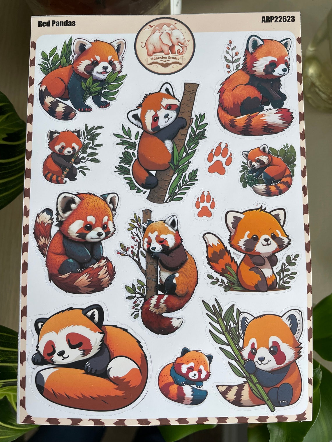 Red Panda Sticker Sheet Red Panda Bears - Etsy