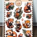 Red Panda Sticker Sheet Red Panda Bears - Etsy
