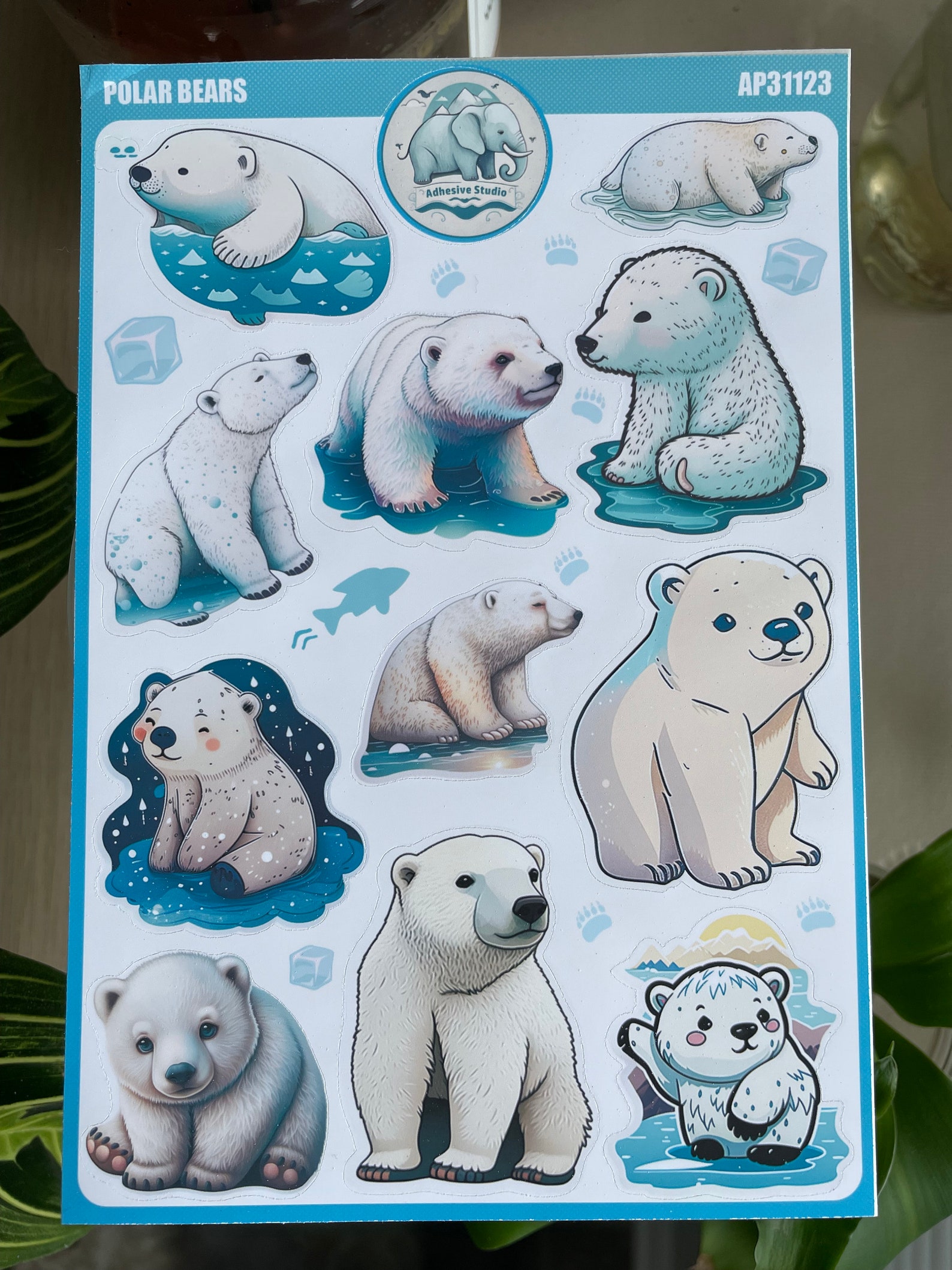 Polar Bears Sticker Sheet - Etsy
