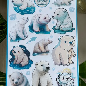 Polar Bears Sticker Sheet - Etsy