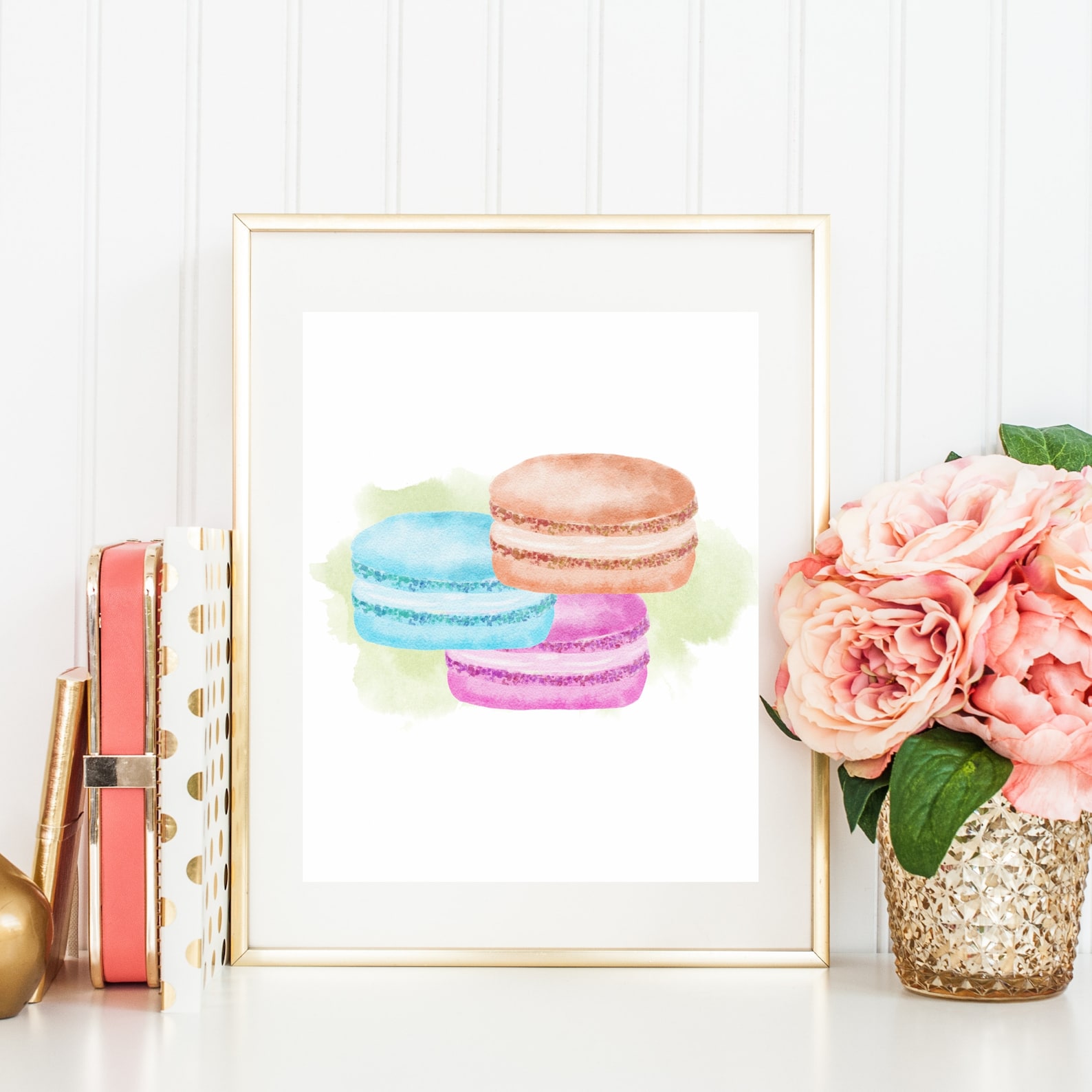 Macaroons, Wall Art, Printable, Instant Download, Macaroon Art ...