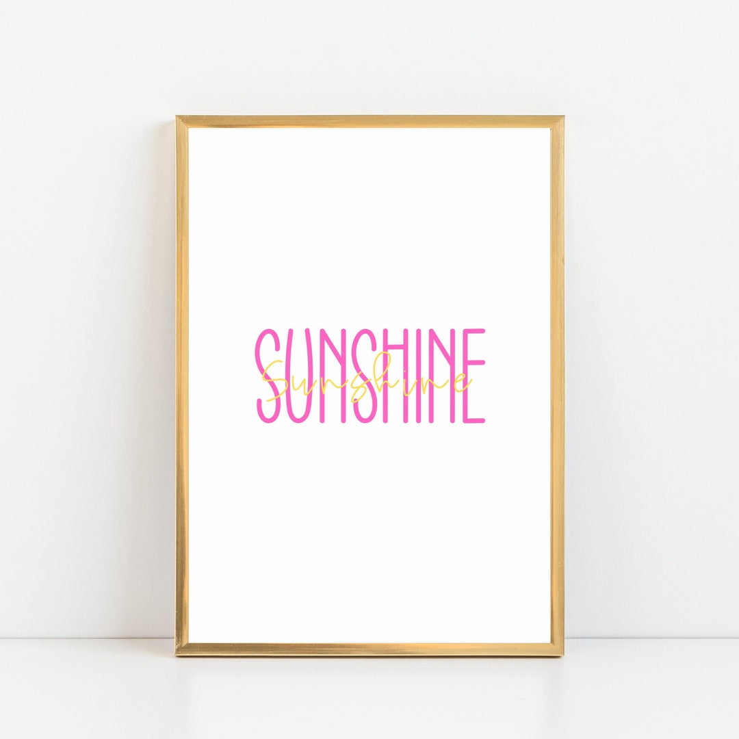 Sunshine, Quote, Printable, Digital Download, Happy Print, Happy Saying ...