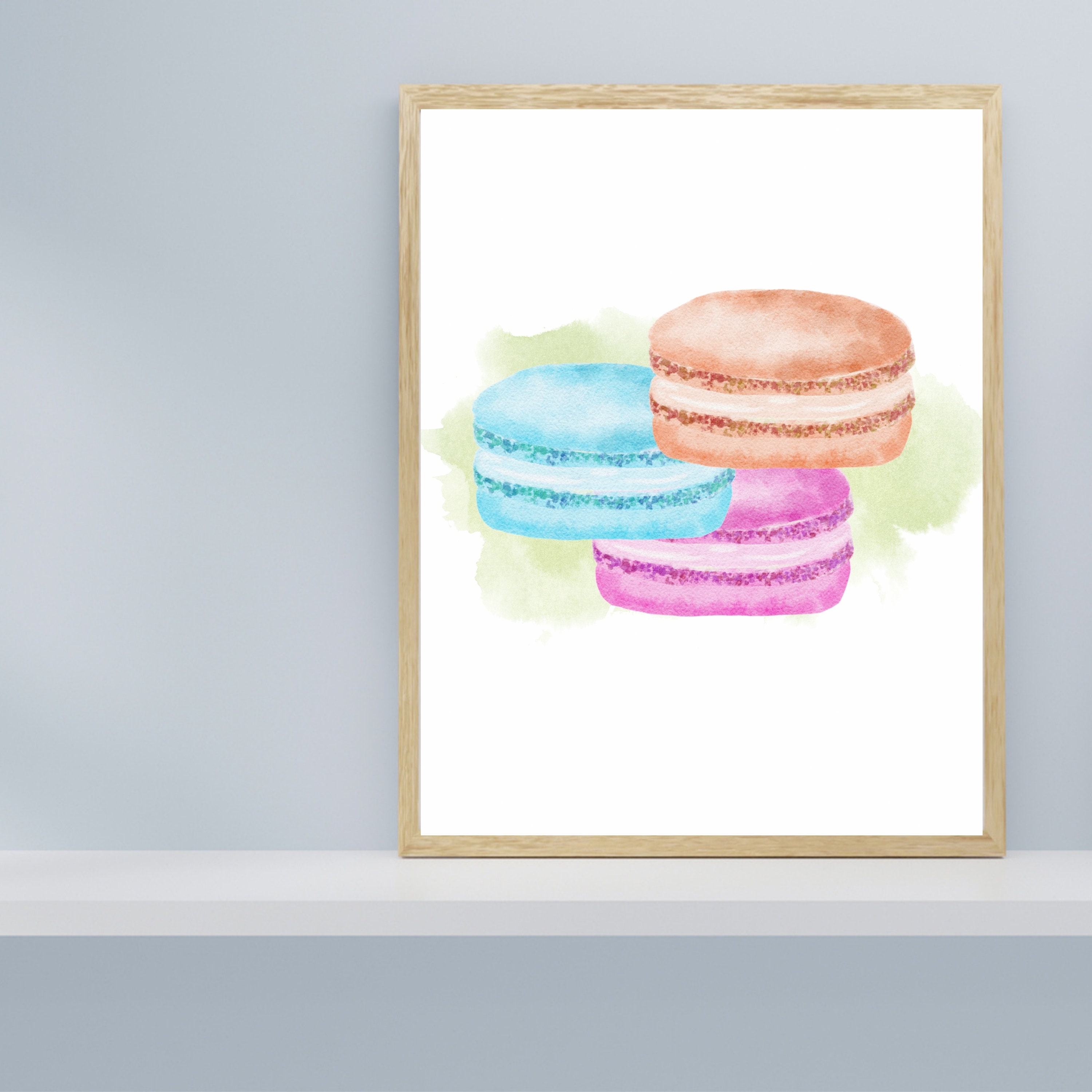 Macaroons, Wall Art, Printable, Instant Download, Macaroon Art ...