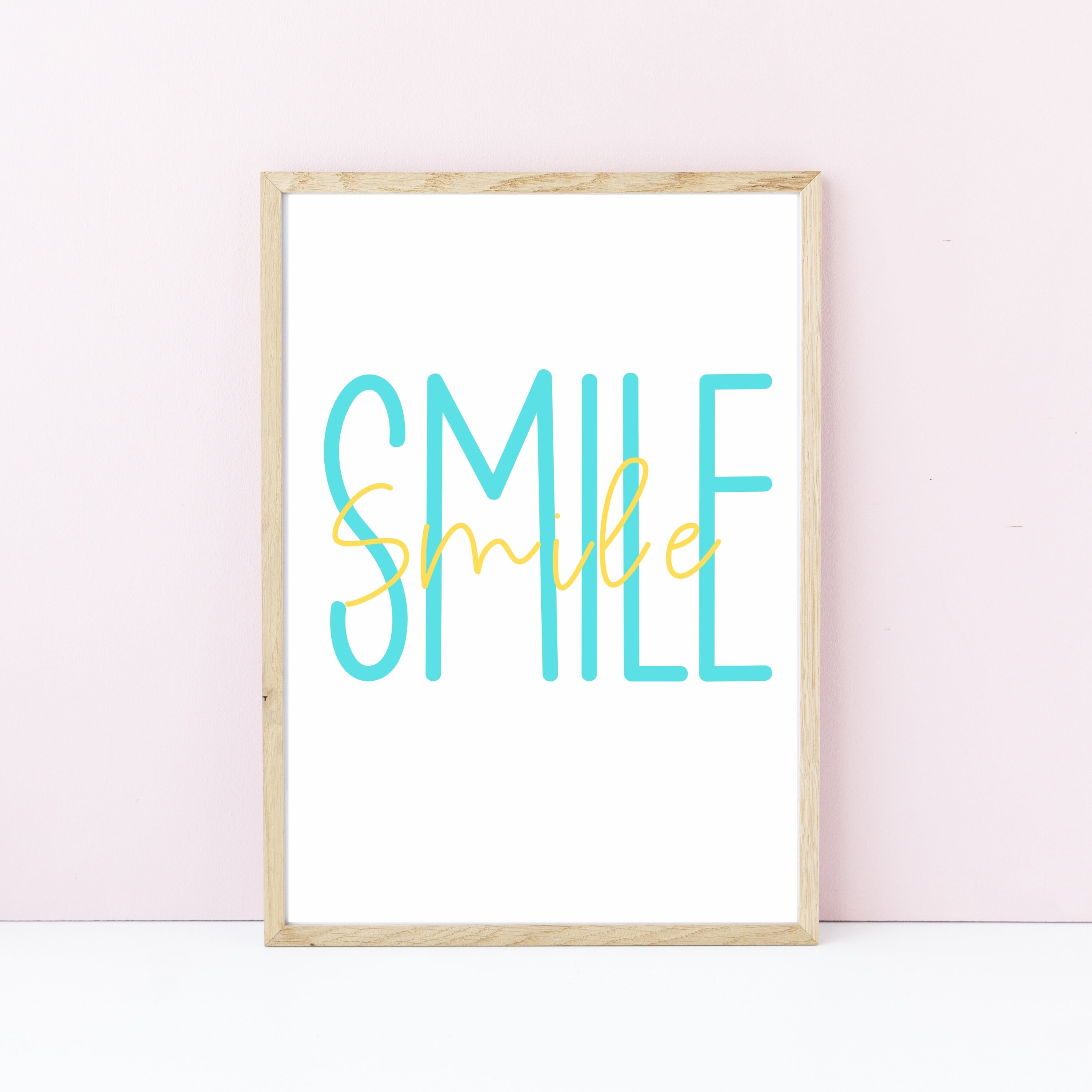 Smile, Quote, Printable, Wall Art, Instant Download, Quote Wall Decor ...