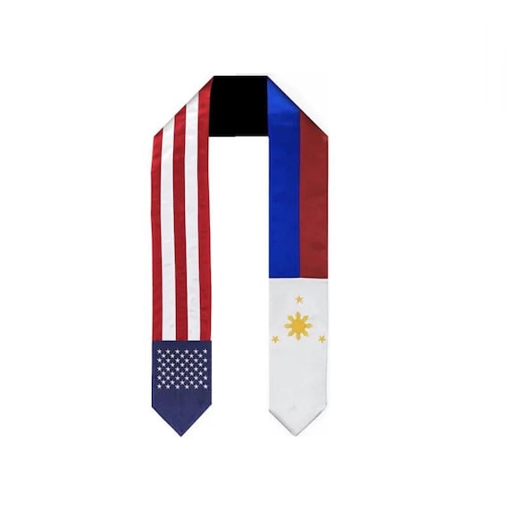 Philippine American Graduation Sash - Etsy