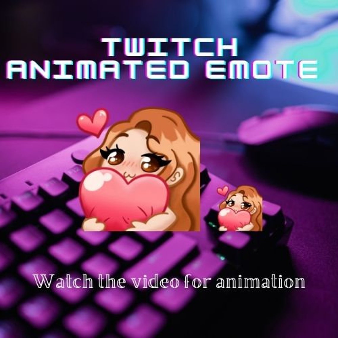 Animated Twitch Emote Custom Emote Animated Streaming - Etsy UK