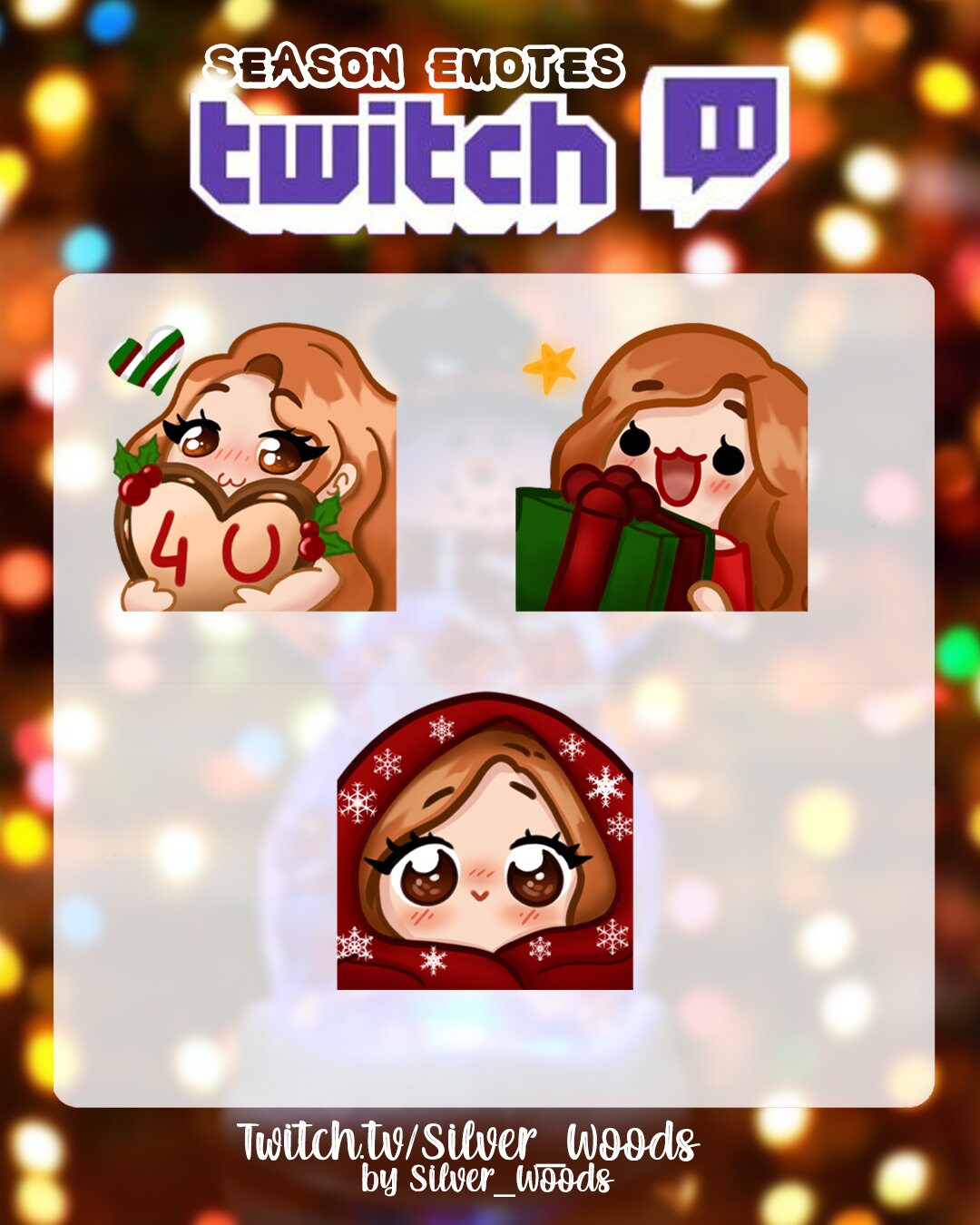 Custom Season Twitch Emotes, Emote Personalizzate per Canale E Stickers ...