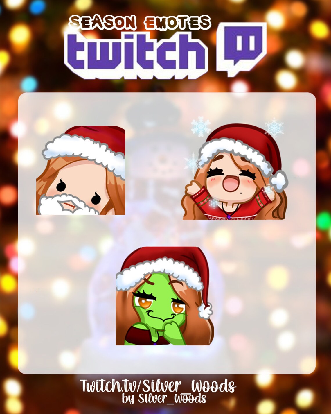 Custom Season Twitch Emotes Emote Personalizzate per Canale E - Etsy