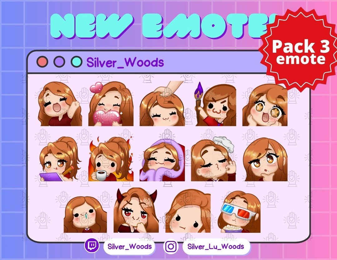 Pack 3 Twitch Emotes / Custom Emotes per Channel and Emote - Etsy