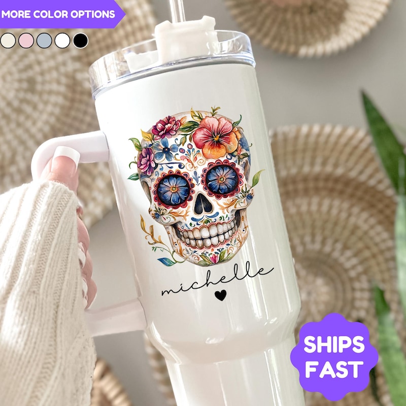 Colorful Skull Art - Etsy