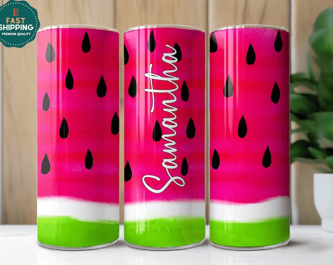 Watermelon Beer Can Glass, Watermelon Can Glass With Lid and Straw ...