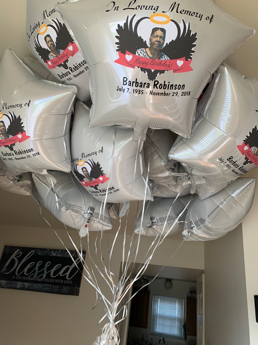 Custom Memorial Balloons in Loving Memory - Etsy