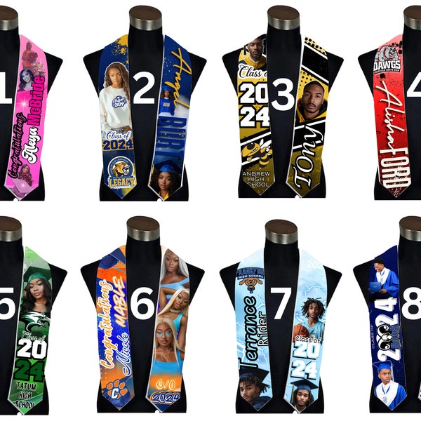 Custom Graduation Stole - Etsy