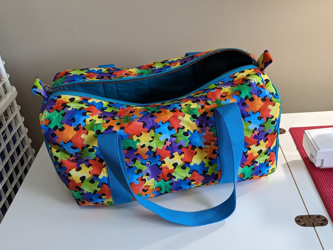 Puzzle Design Duffle Bag Mini. - Etsy