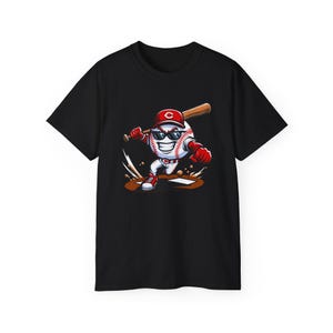 Cincinnati Reds Unisex Tee, Mascot Shirt for Fans, Funny and Cool MLB ...