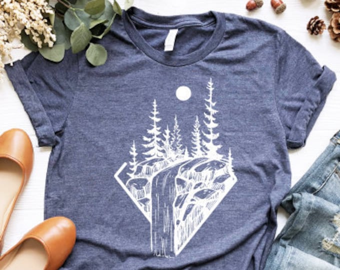 Mountains Tee T-shirt Hiking Shirt Mountain Shirt Mountains - Etsy
