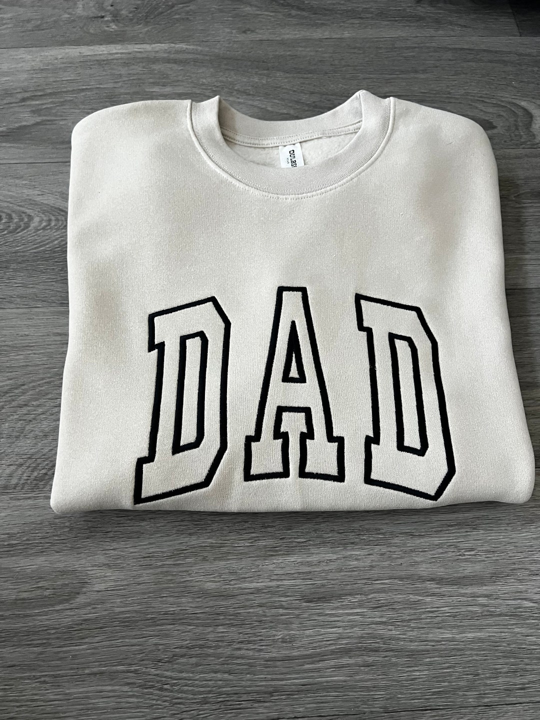 Embroidered Dad Sweatshirt, Embroidered Father's Day Gift Sweatshirt ...