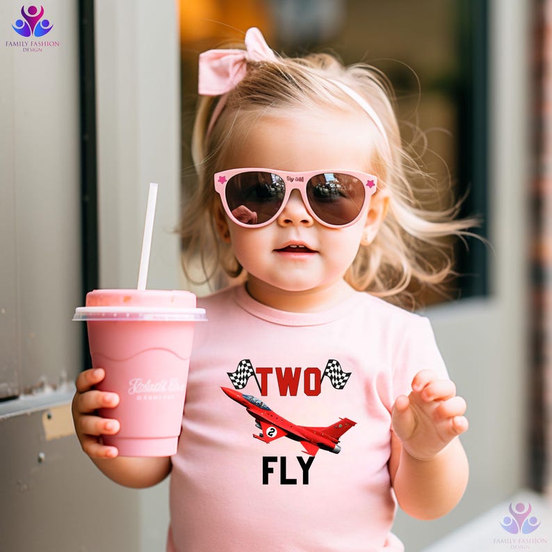 Custom Two Fly Shirt, 2nd Birthday Shirt, Airplane Birthday Shirt ...