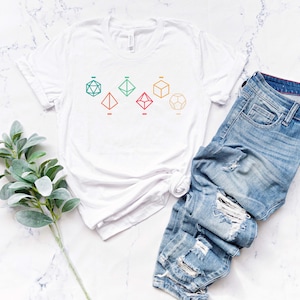 Retro Dnd Dice Shirt, Dungeons and Dragons Shirt, D&D Tshirt, Dnd Dice ...