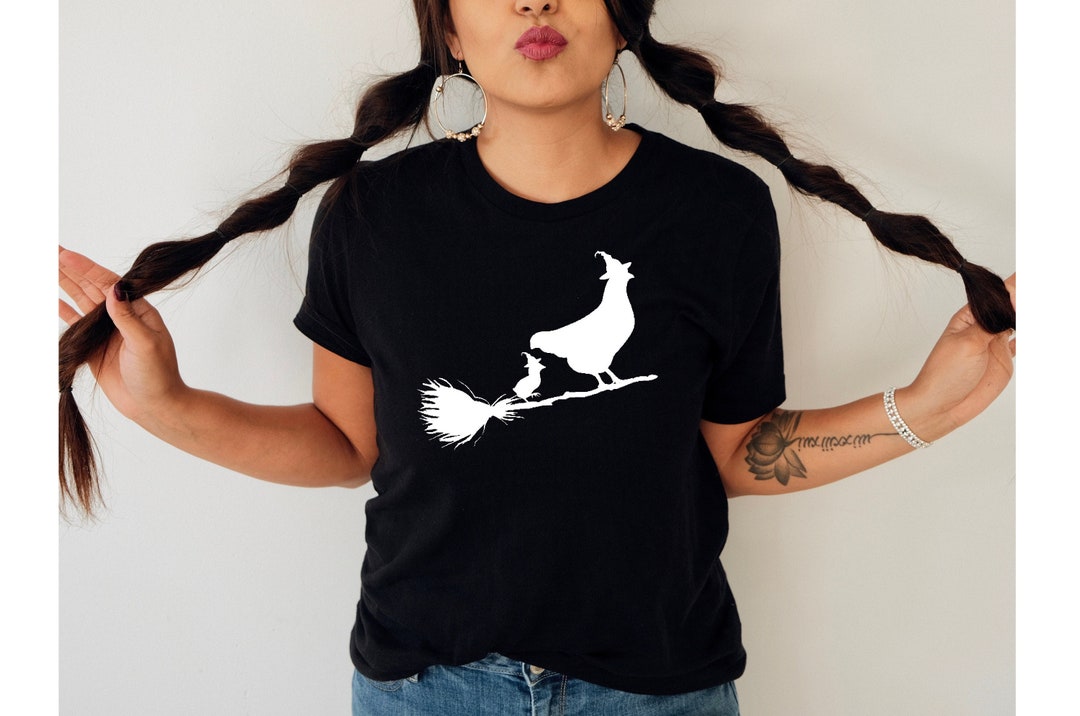 Halloween Chicken Shirt, Funny Halloween Shirt, Chicken Witch Shirt ...
