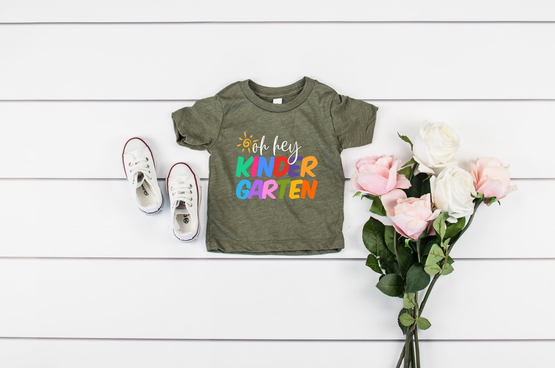 Oh Hey Kindergarten Tshirt, Back to School Tshirt, Hello Kindergarten ...