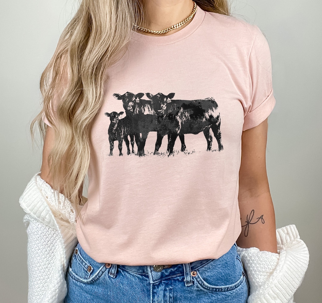 Cow Shirt, Funny Cow Shirt, Farm Lover Shirts, Farm Animal Tshirt, Cow ...