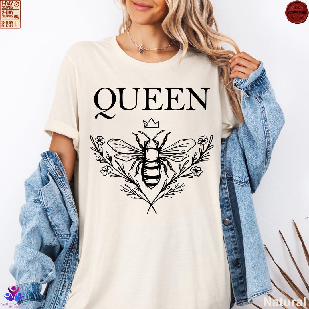 Queen Bee Shirt, Queen Shirt, Bee Shirt, Gift for Her, Boss Lady Shirt ...