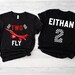 Custom Two Fly Shirt, 2nd Birthday Shirt, Airplane Birthday Shirt ...