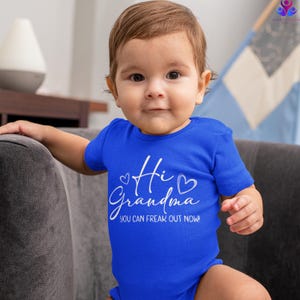 Hi Grandma Baby Bodysuit, Grandma Pregnancy Announcement, Grandma to Be ...