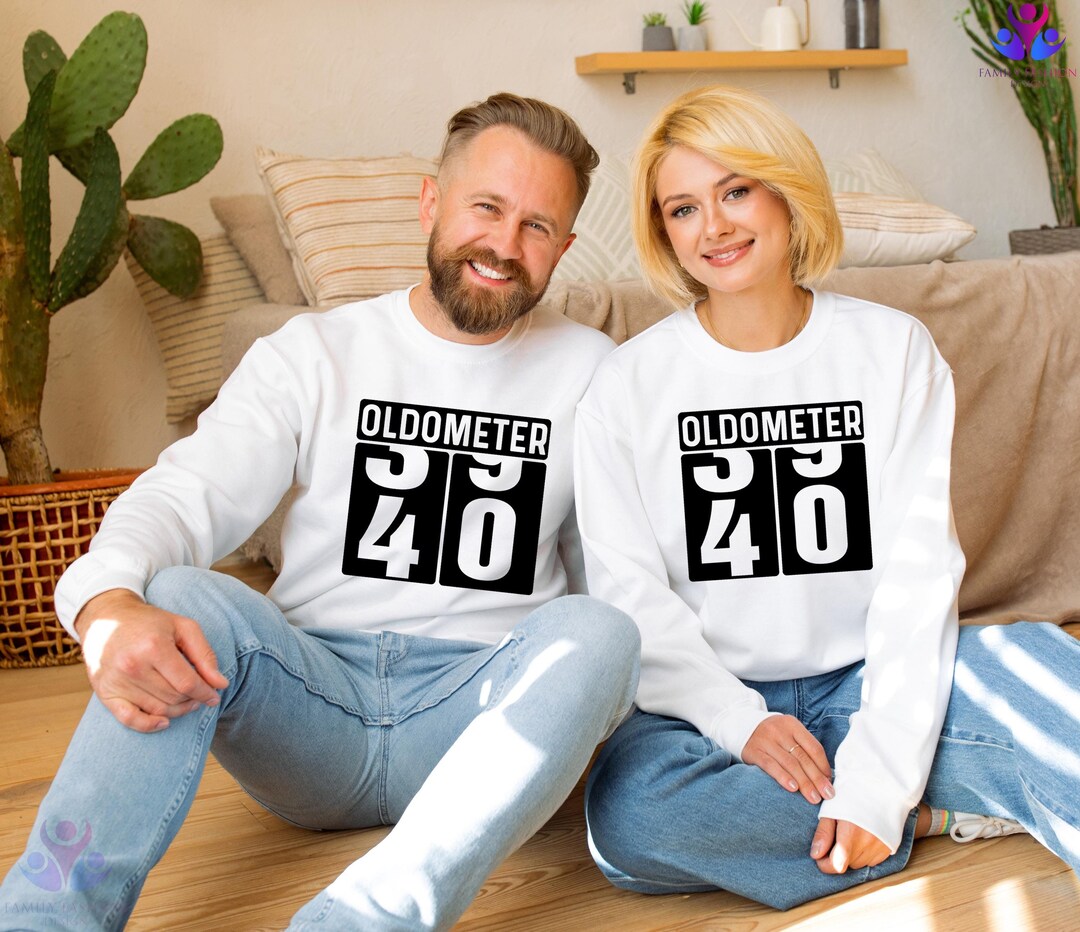 Oldometer 40 Sweatshirt, 40th Birthday Sweatshirt, Birthday Hoodie ...