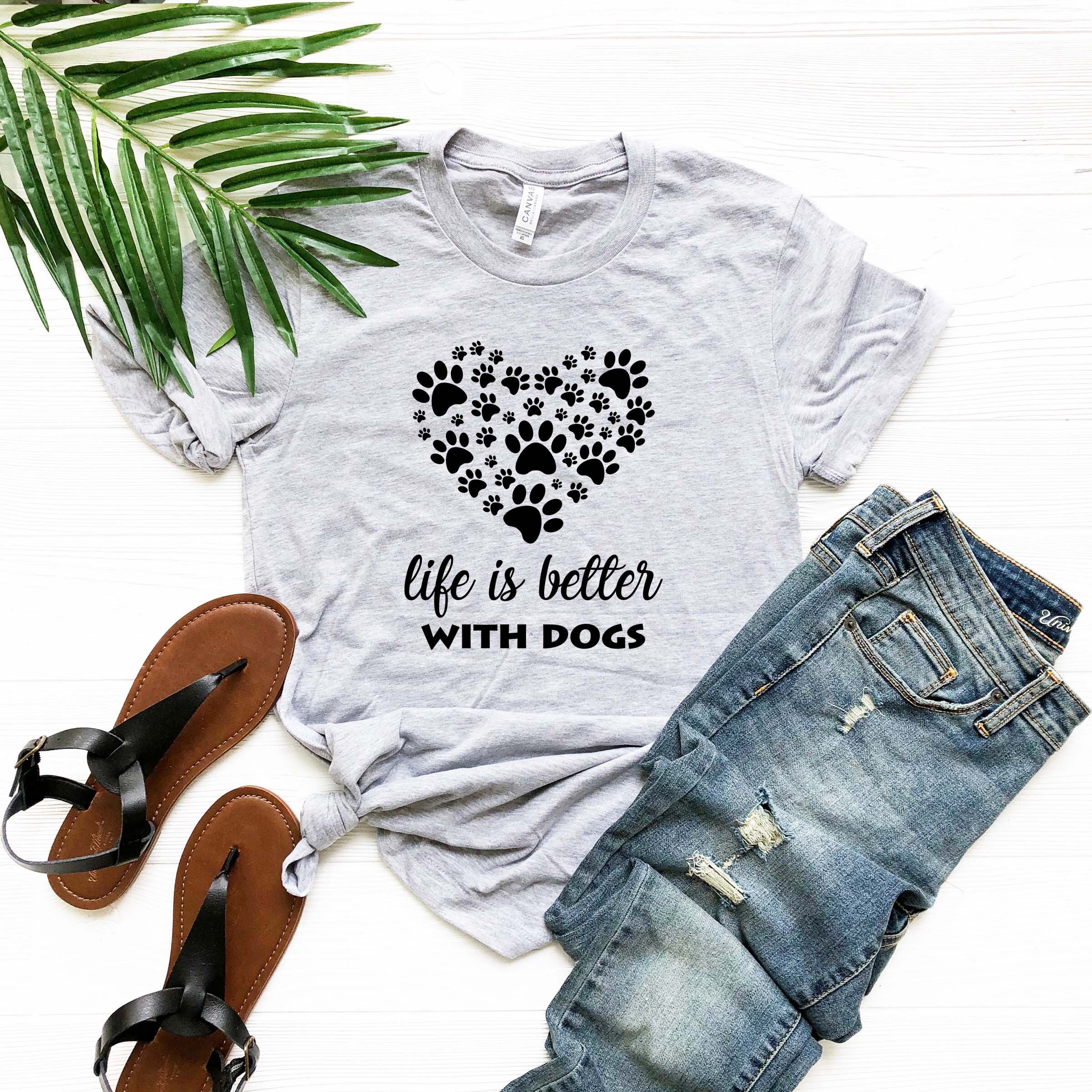 Life is Better With Dogs Shirt, Dog Mom Shirt, Dog Lover Shirt, Dog ...