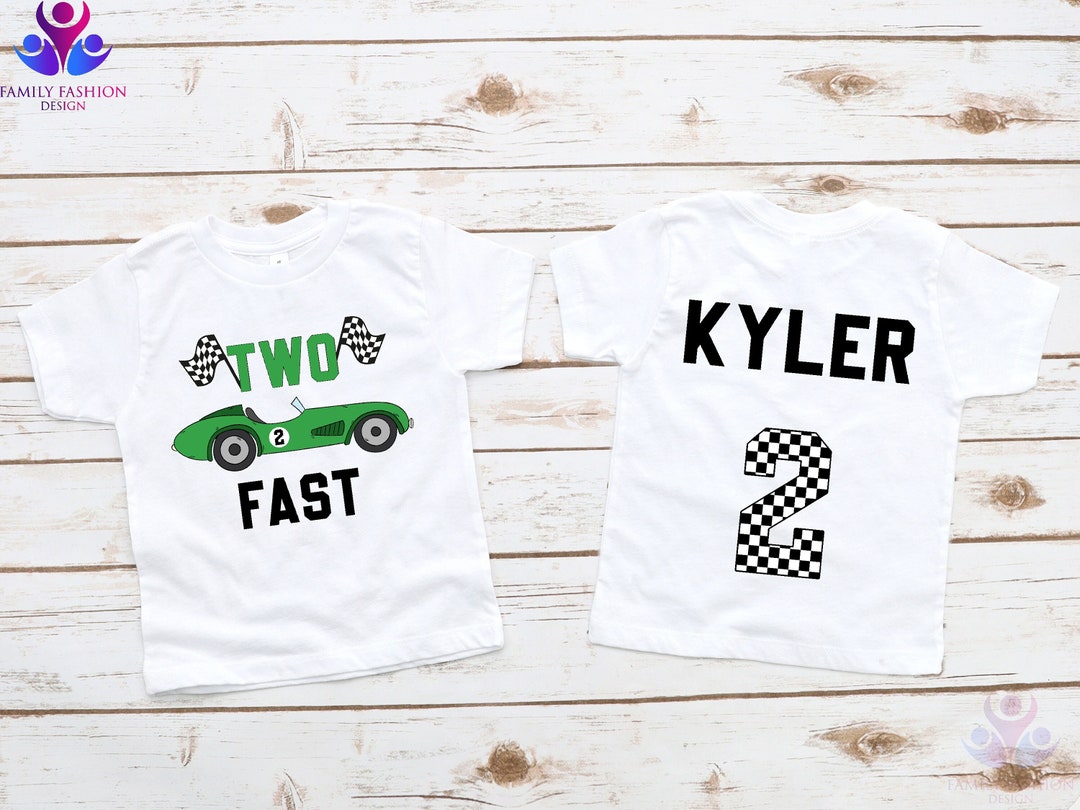 Two Fast Race Car Shirt, Custom Race Car, Racing Tshirt, Racecar ...