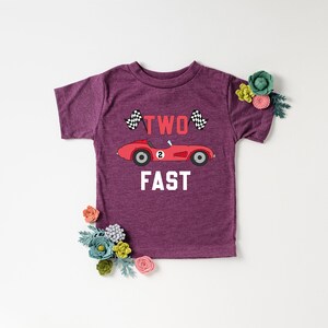 Two Fast Race Car Shirt, Racing Tshirt, Racecar Birthday Shirt ...