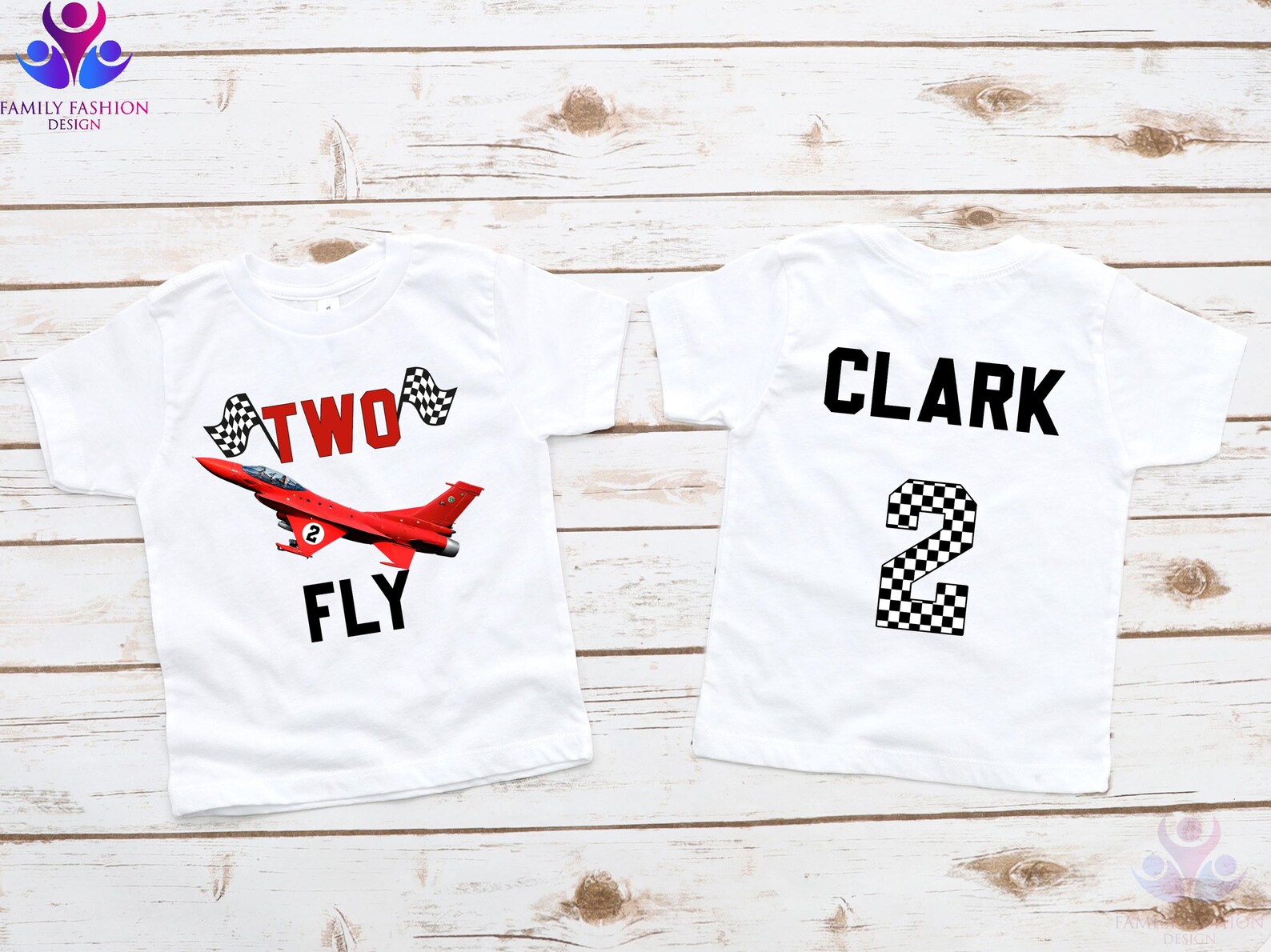 Custom Two Fly Shirt, 2nd Birthday Shirt, Airplane Birthday Shirt ...