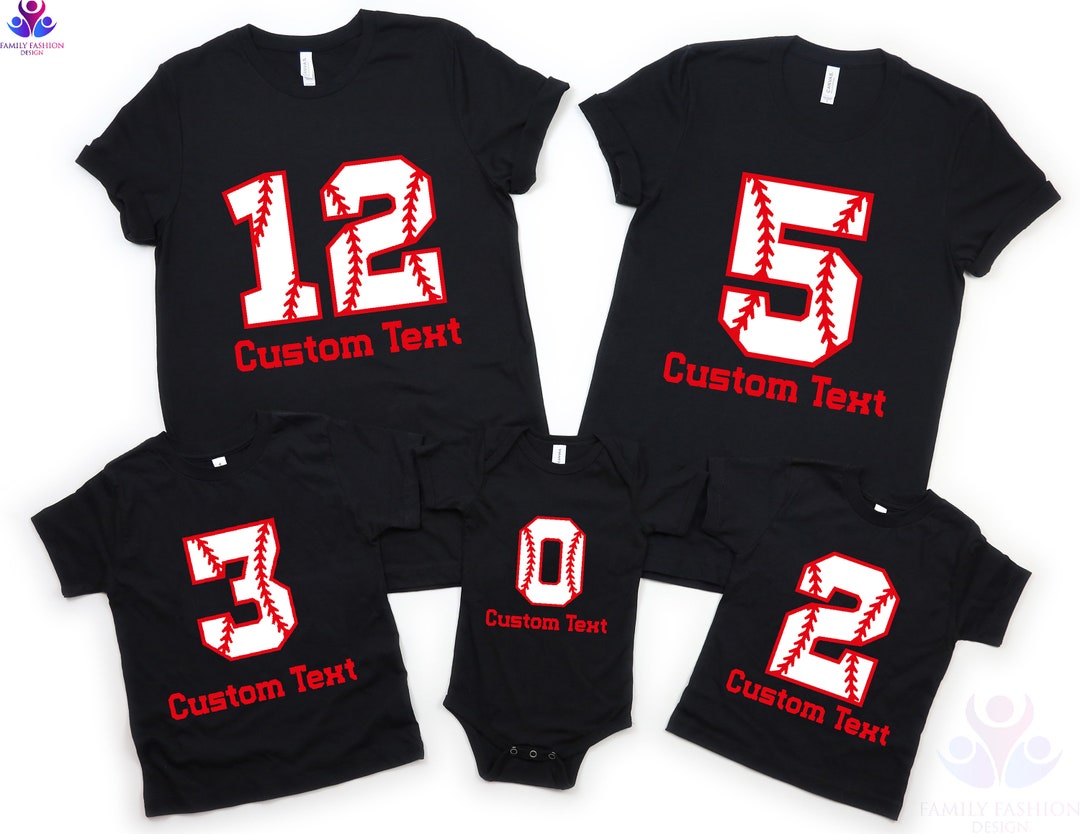 Personalized Baseball Shirt, Baseball Number Shirt, Custom Baseball Tee ...