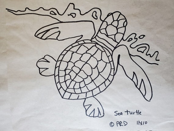 Kits & How To Sea Turtles Scrappie Sea Turtles Rug Hooking Rug And ...