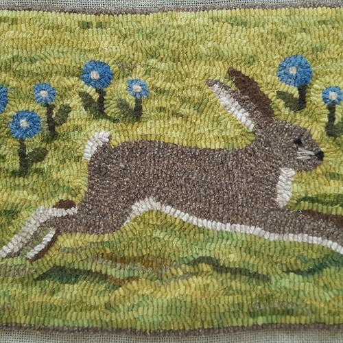 FOUR BUDS Rug Pattern for Hooking and Punch Needle. 8 X | Etsy