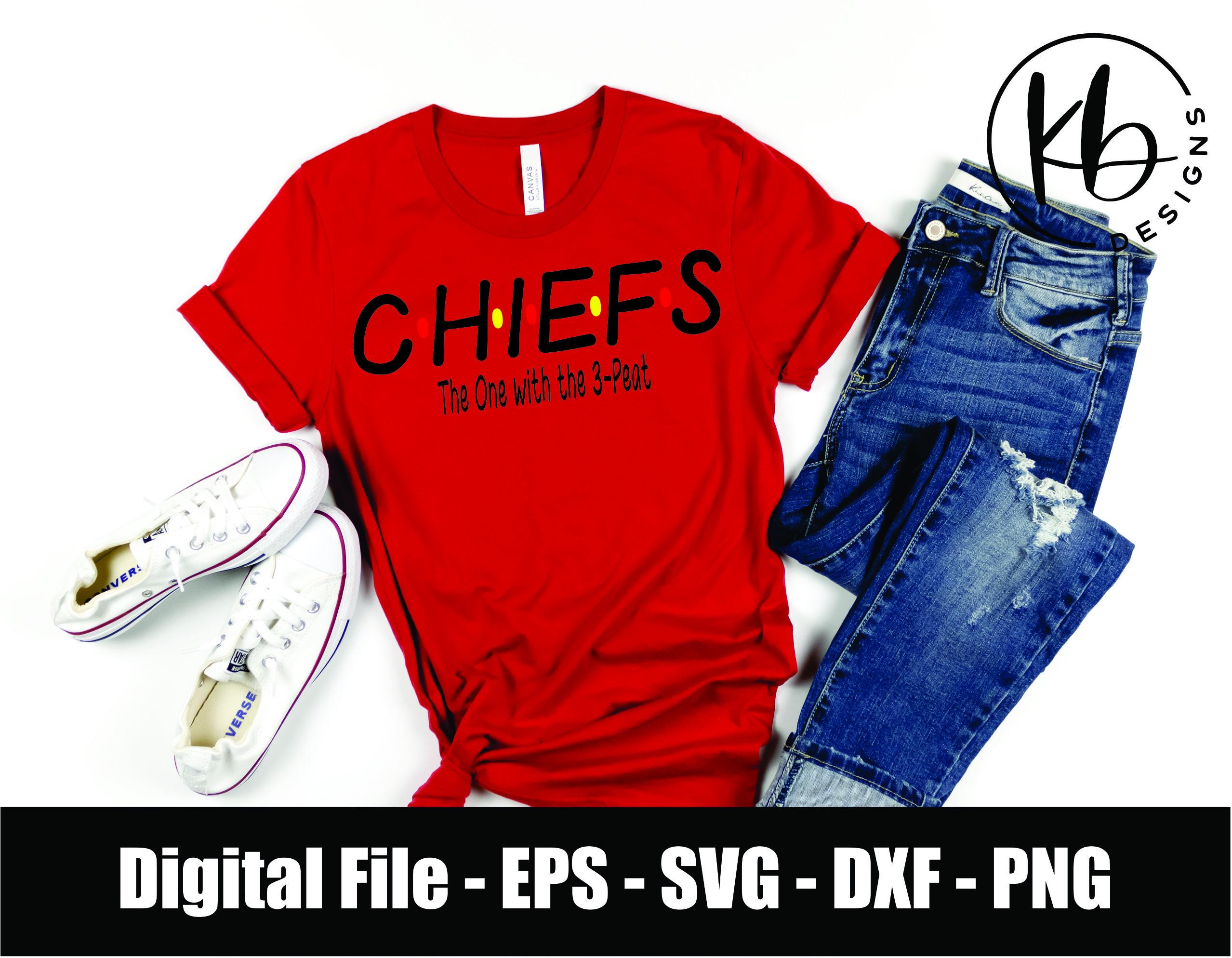 Chiefs 3 Peat SVG - PNG - Eps - Dxf. the One With the 3-peat SVG - Png ...
