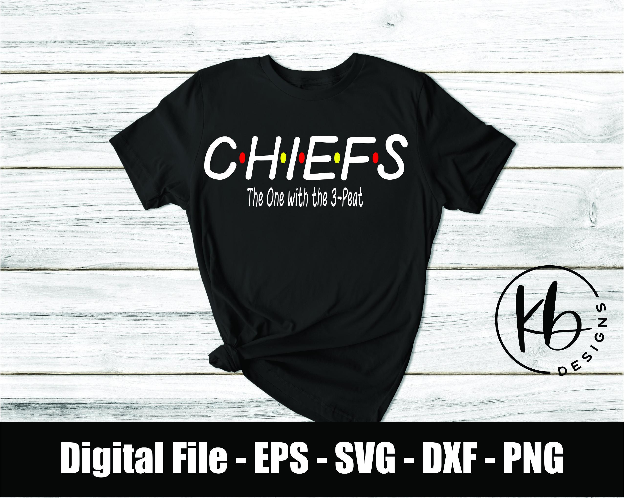 Chiefs 3 Peat SVG - PNG - Eps - Dxf. the One With the 3-peat SVG - Png ...